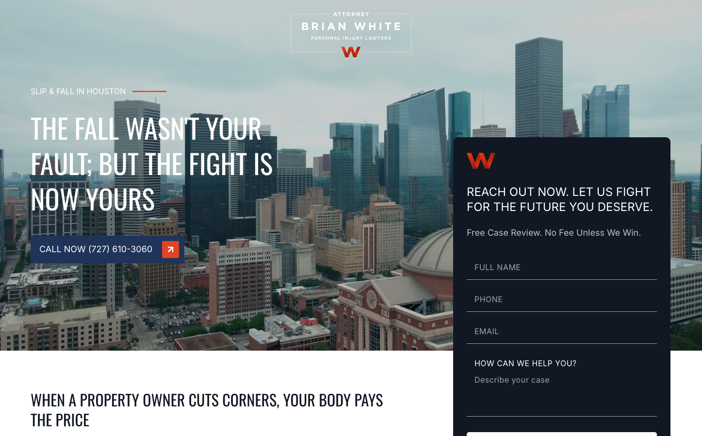 Slip & Fall Injury Lawyer Houston | Brian White Personal Injury Lawyers